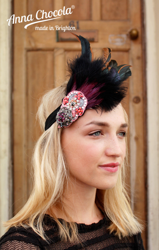 Flapper Feather Headbands – Anna Chocola