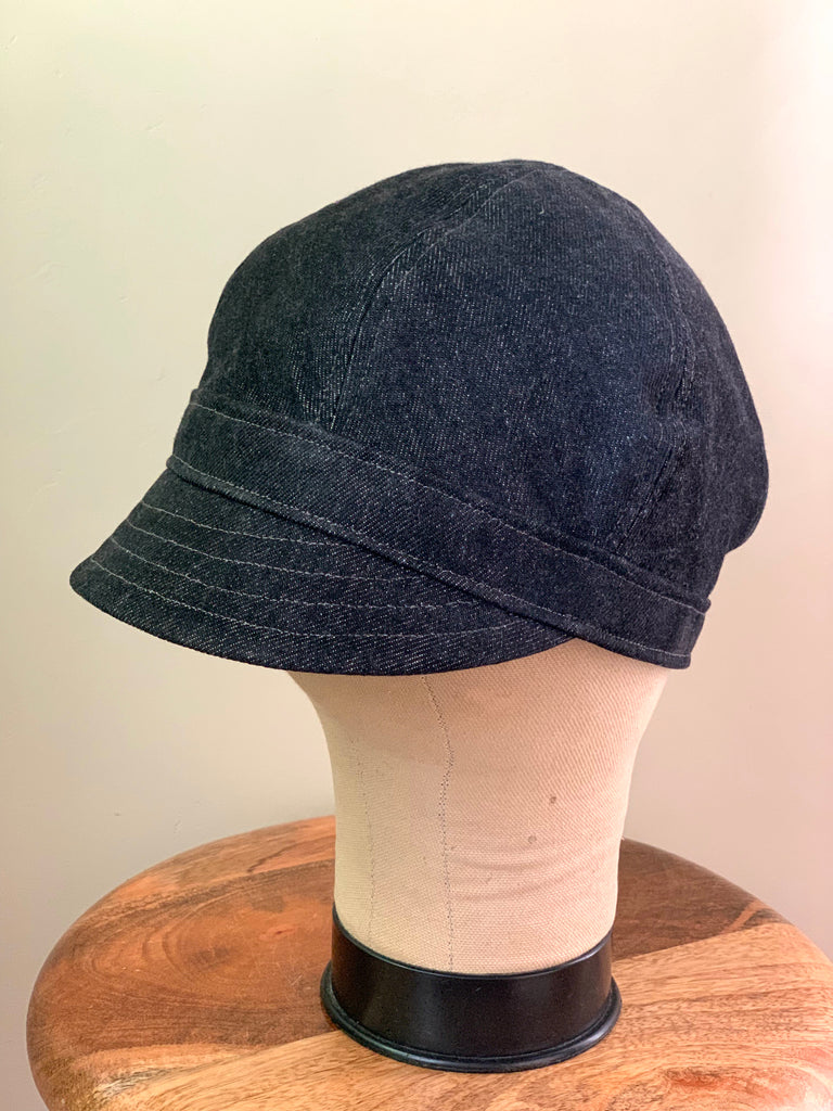 Black Denim "Brighton" Cap – Anna Chocola